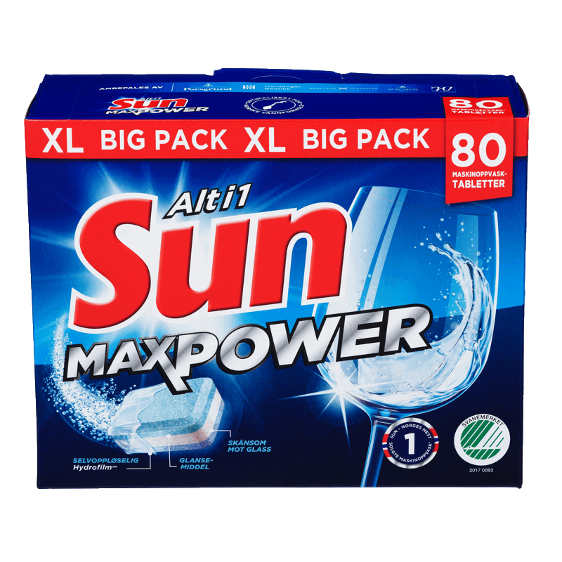 Sun maxpower 80stk. - Kjøpmannen På Nett