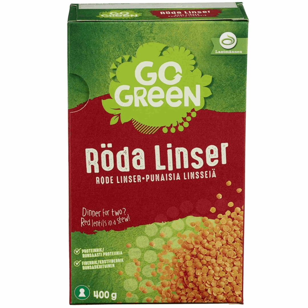 Røde Linser 400g - Kjøpmannen På Nett